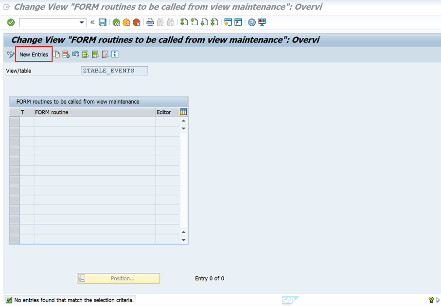 EVENTS IN TABLE MAINTENANCE | ABAP - SAP, SAP Blog
