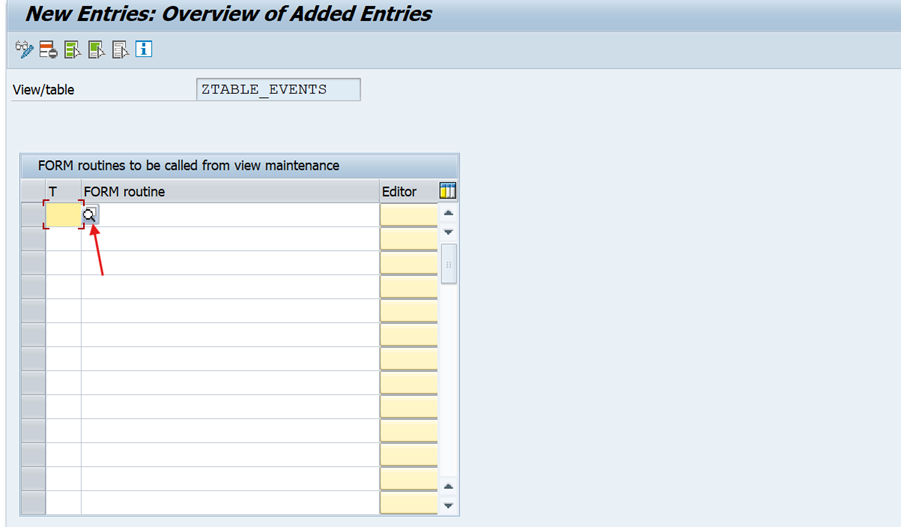 EVENTS IN TABLE MAINTENANCE | ABAP - SAP, SAP Blog